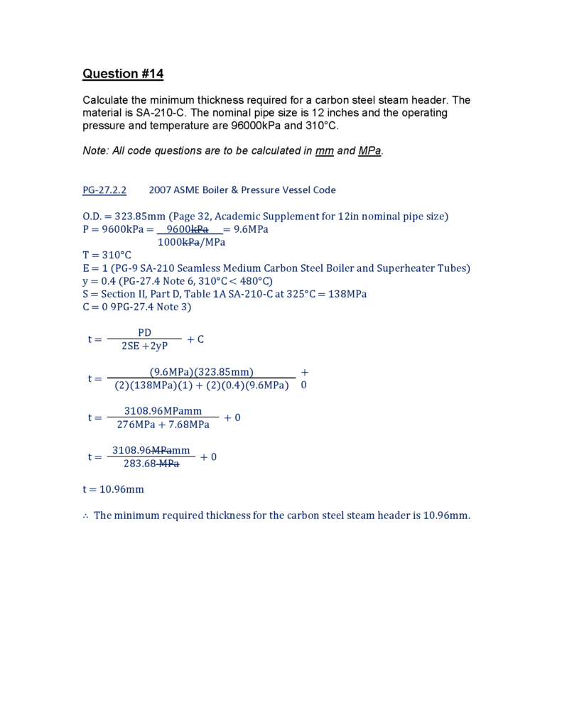 How To: Determine The Minimum Required Thickness Of A Header - Power ...