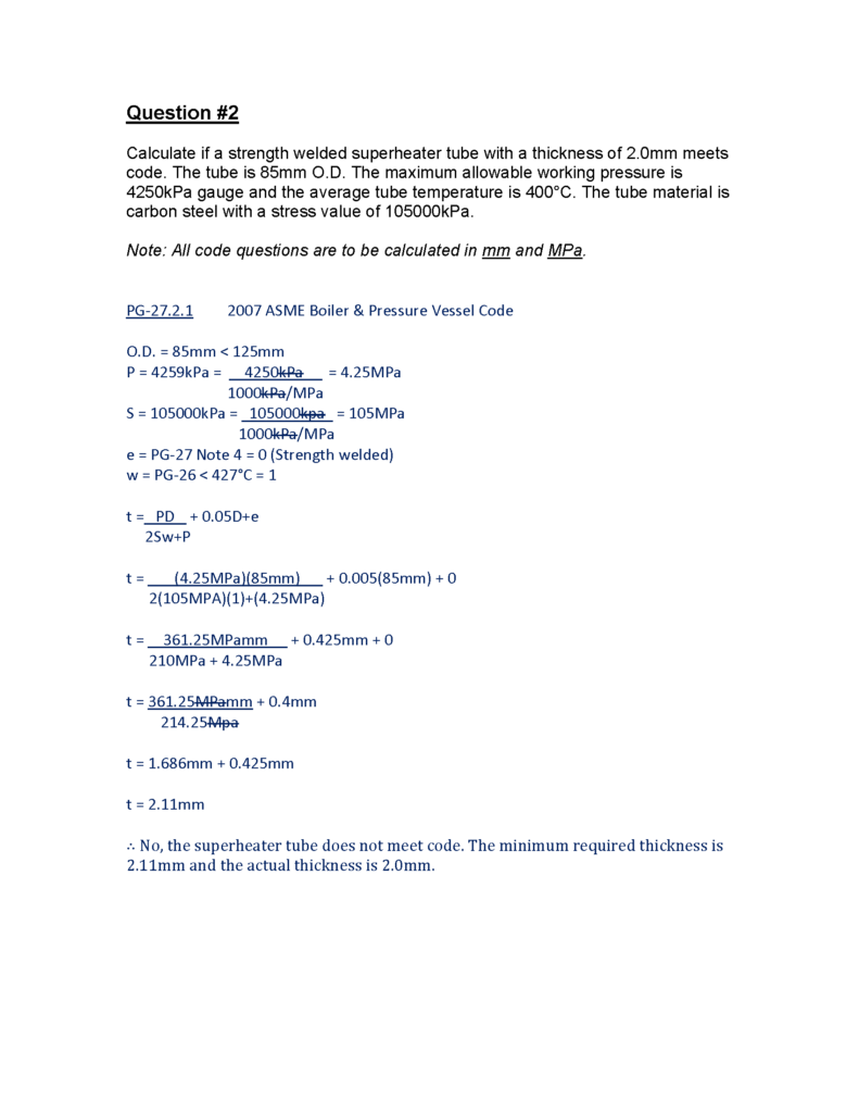 How To: Determine The Minimum Required Thickness Of Tubing - Power ...