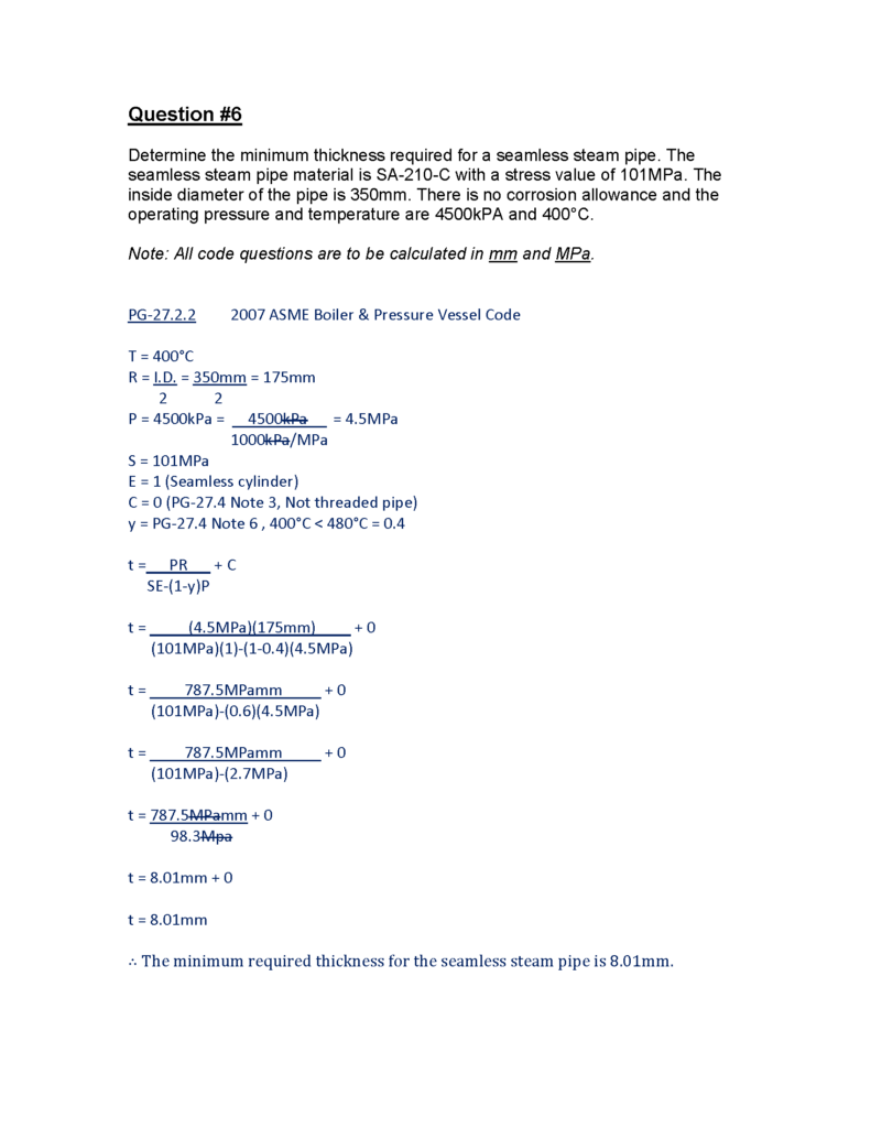 How To: Determine The Minimum Required Thickness Of Piping - Power ...