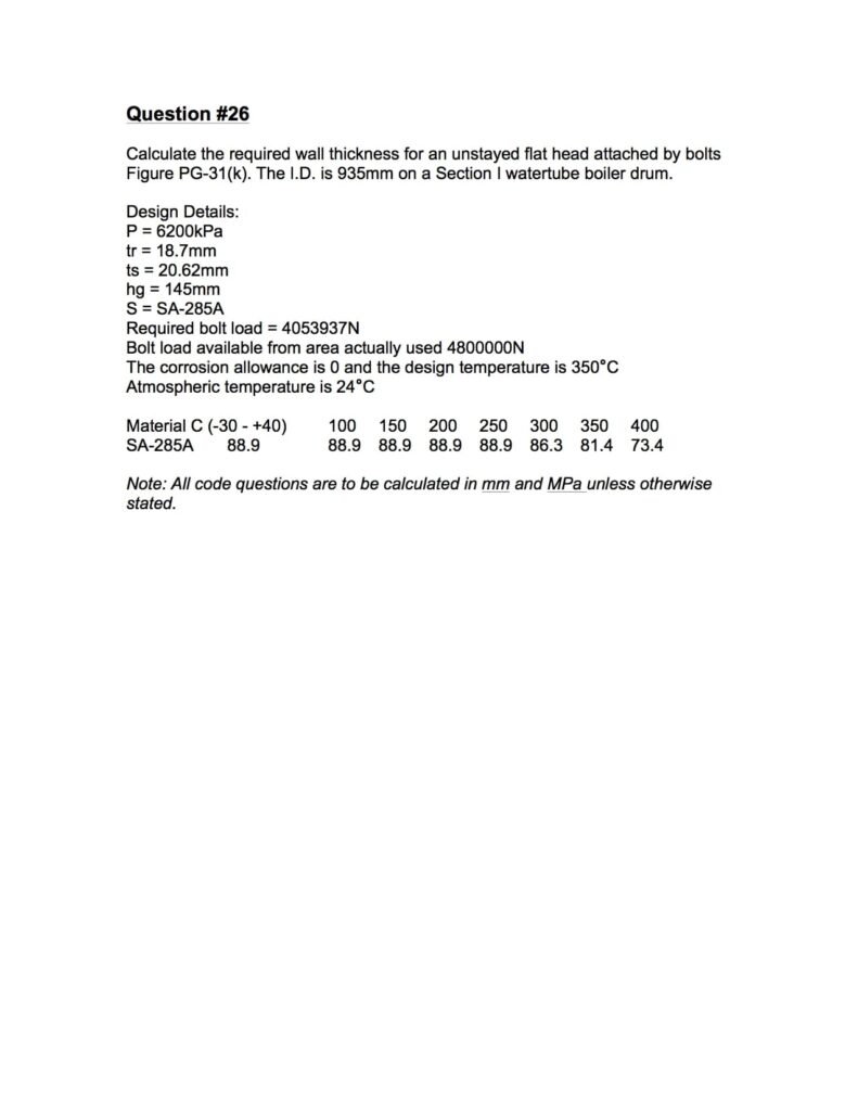 How To: Determine The Minimum Required Thickness Of Circular Unstayed ...