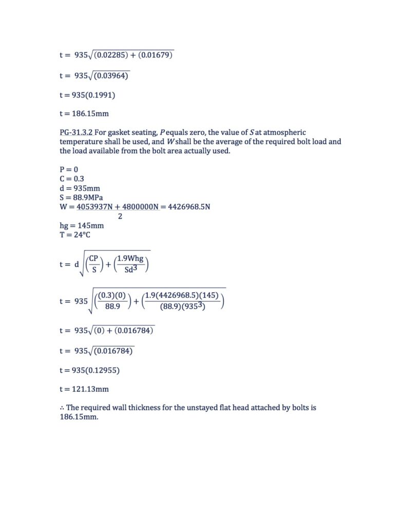 How To: Determine The Minimum Required Thickness Of Circular Unstayed ...