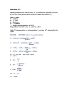 How To: Determine The Minimum Required Thickness Of Noncircular ...