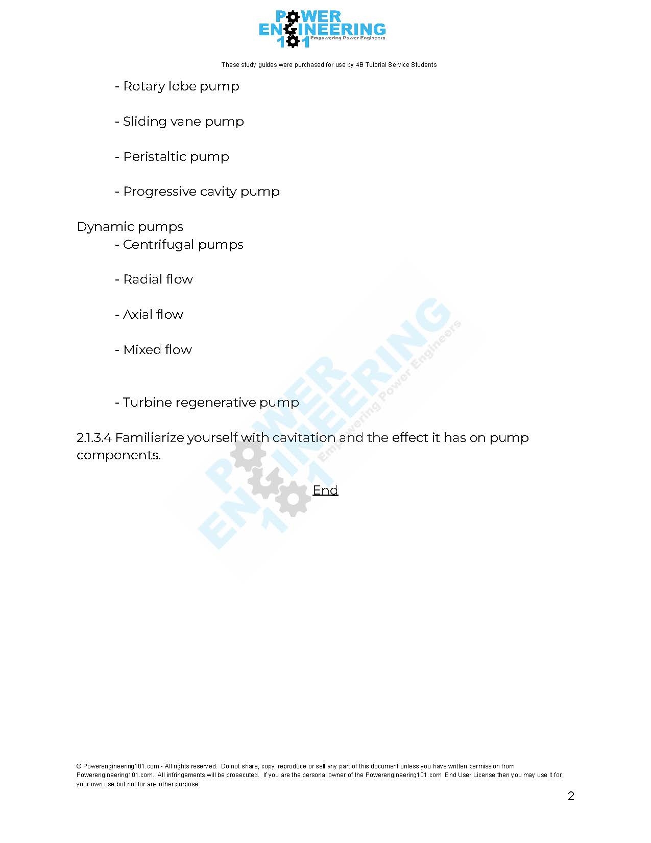 Chapter One – Pump Types – Power Engineering 101