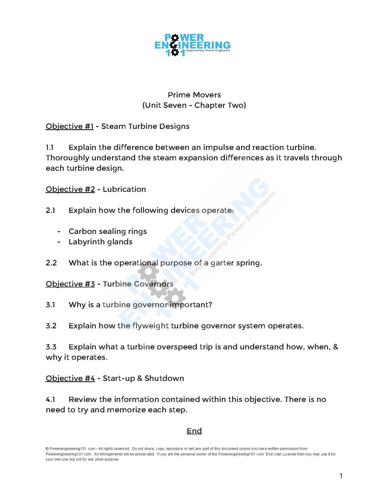 Chapter Two – Steam Turbines – Power Engineering 101
