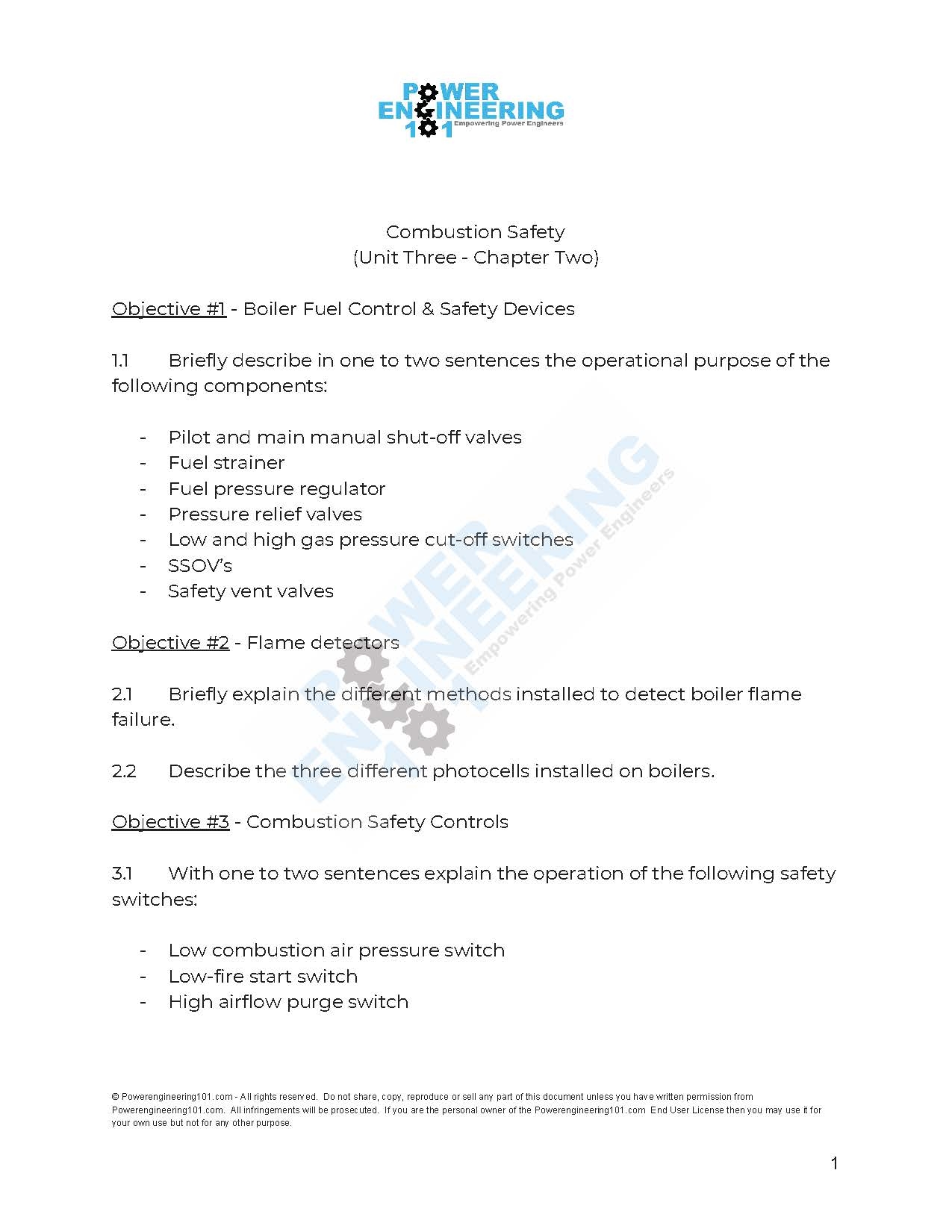 Chapter Two – Combustion Safety – Power Engineering 101
