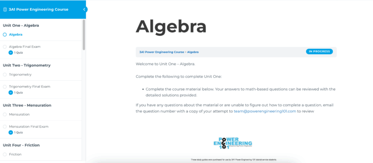 3A1 Power Engineering Multiple Choice Exam Practice Questions - Power ...