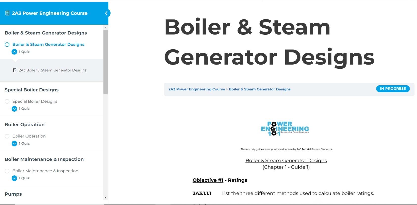 2A3 Power Engineering Multiple Choice Exam Practice Questions - Power ...